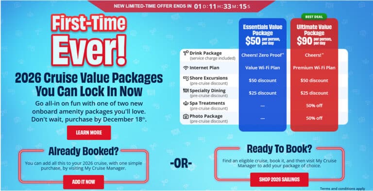 Carnival Value Packages: Good Deal? Here Are All the Details You Have ...