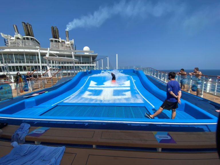 Everything About Royal Caribbean’s Flowrider (How to Ride, Hours, Age ...