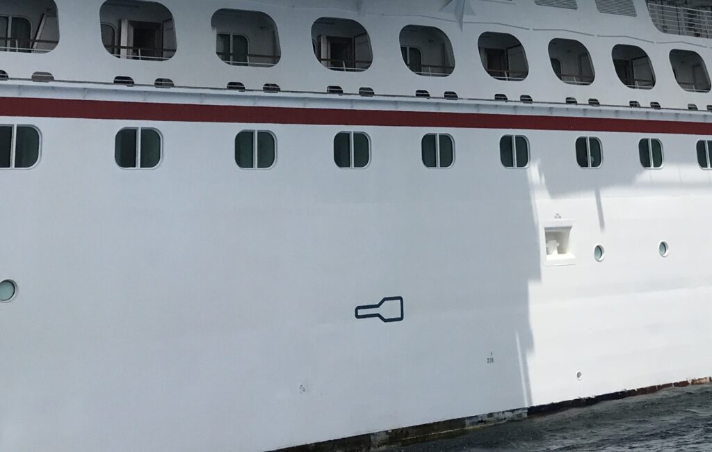 What These Strange Symbols on a Cruise Ship’s Hull Really Mean ...